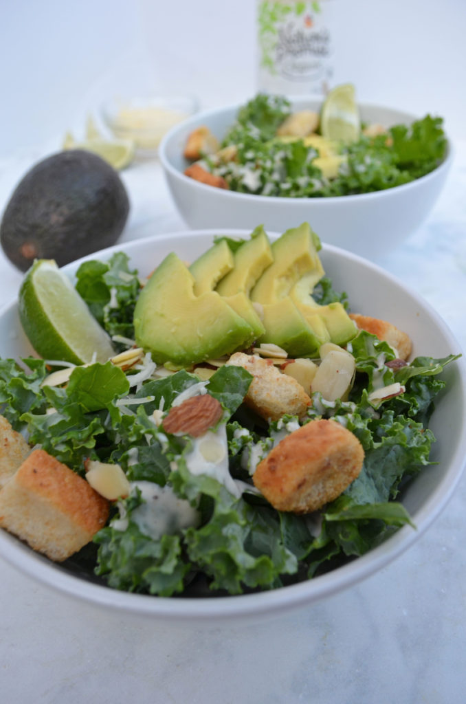 Kale Caesar Salad - The Energetic Foodie