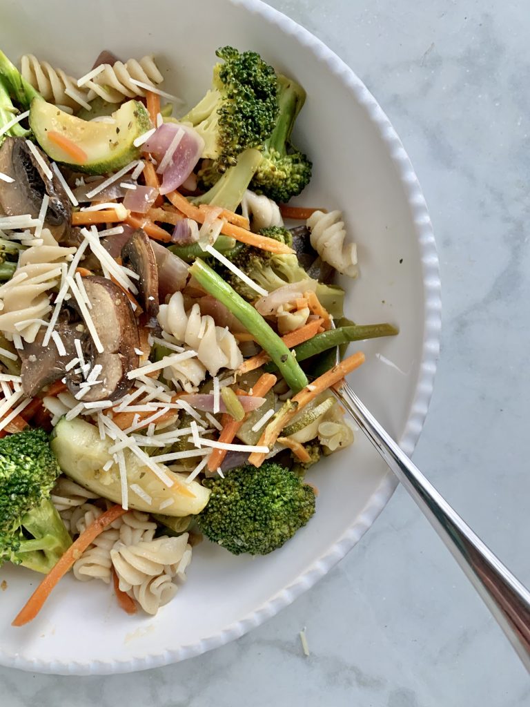 Light Pasta Primavera - The Energetic Foodie